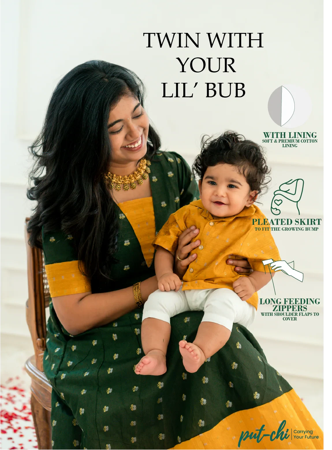 Mother Daughter Matching Outfits | Mom Daughter Combo Dress | Putchi